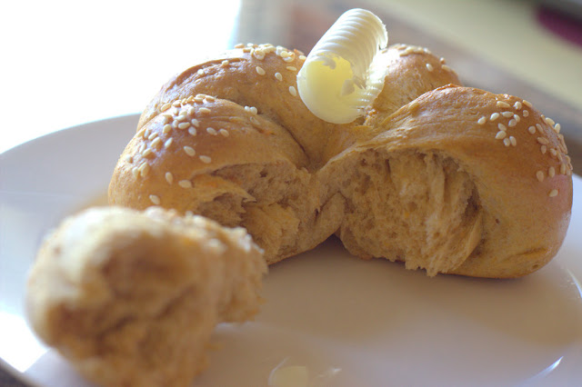 wholewheat sweet potato sandwich rolls / Rosetta shaped Dinner rolls