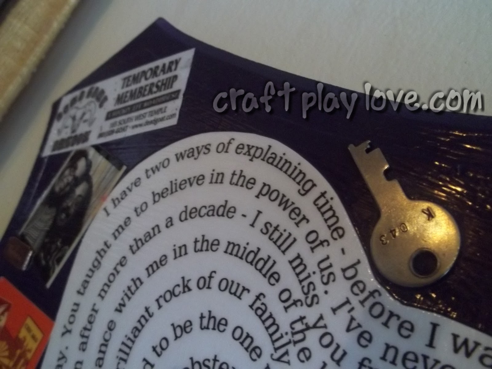 craft .. play .. love: love plaque