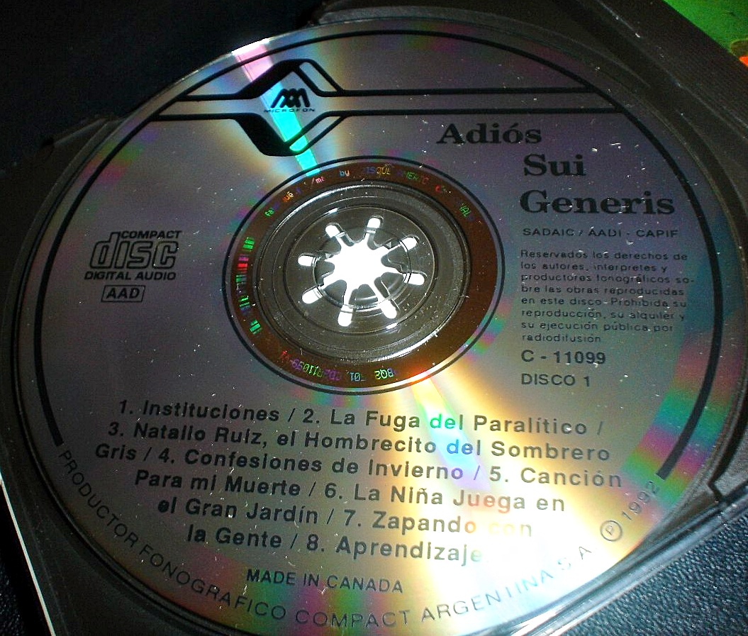 El ABC de Charly García: Adios Sui Generis (Album doble, en vivo) - 1975