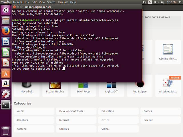 How to install Ubuntu restricted extras in 16.04 LTS ~ BE OPEN SOURCE