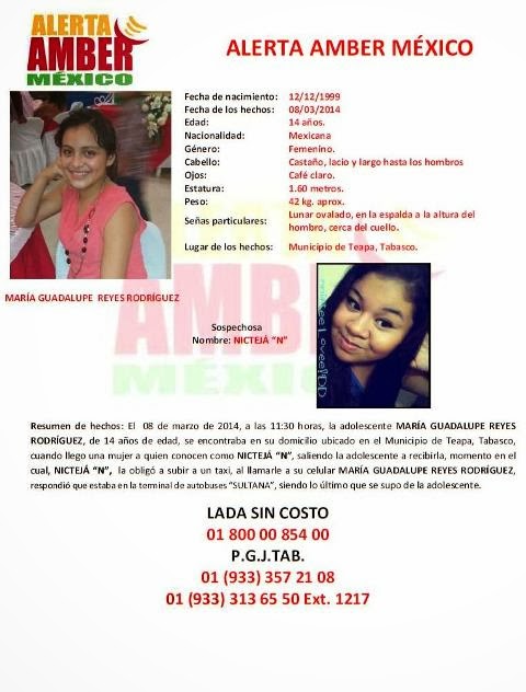 Opción, La revista: ACTIVACIÓN DE ALERTA AMBER POR MARÍA GUADALUPE ...