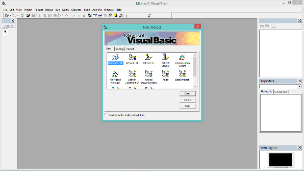 Tutorial Visual Basic 6 (VB 6) dengan Gambar Penjelasan dan Keterangan | Wanderer