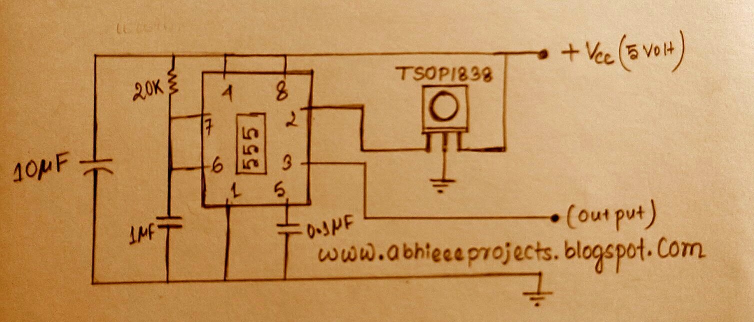 INFRA-RED REMOTE CONTROL USING NE555