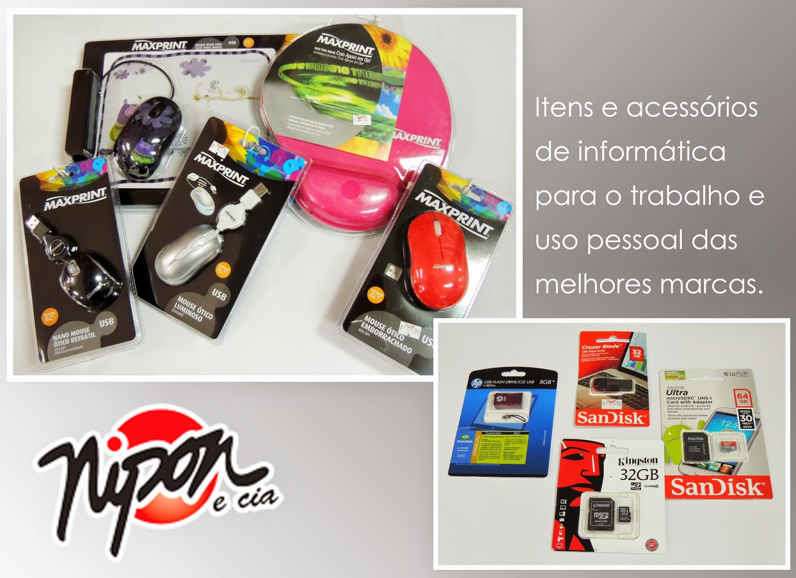 Dicas da Nilda: INFORMÁTICA: Produtos de informática e afins na Nipon & Cia