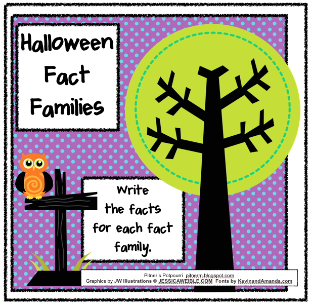 Halloween Fact Families! - Classroom Freebies