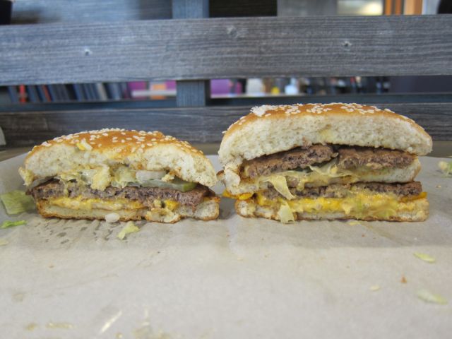 McDonald's Mac Jr., Big Mac, and Grand Mac Comparison | Brand Eating