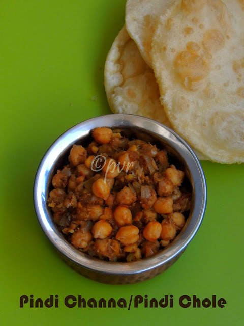 Priya's Versatile Recipes: Pindi Channa/ Pindi Chole - Punjabi Special
