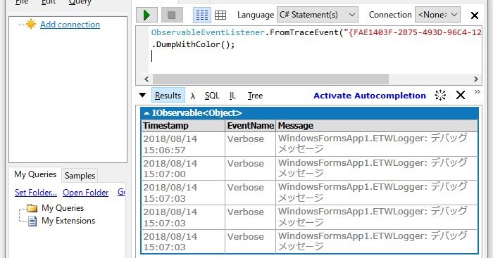 C# ETW（Event Tracing for Windows）からログを取得する|mxProject