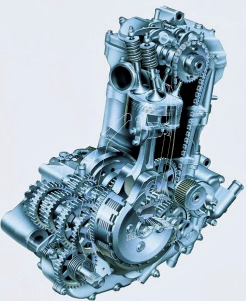 honda xr650r engine cutaway
