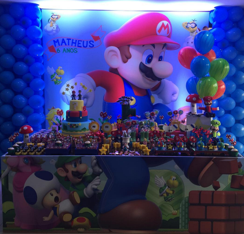 Fiesta temática de Super Mario Bros