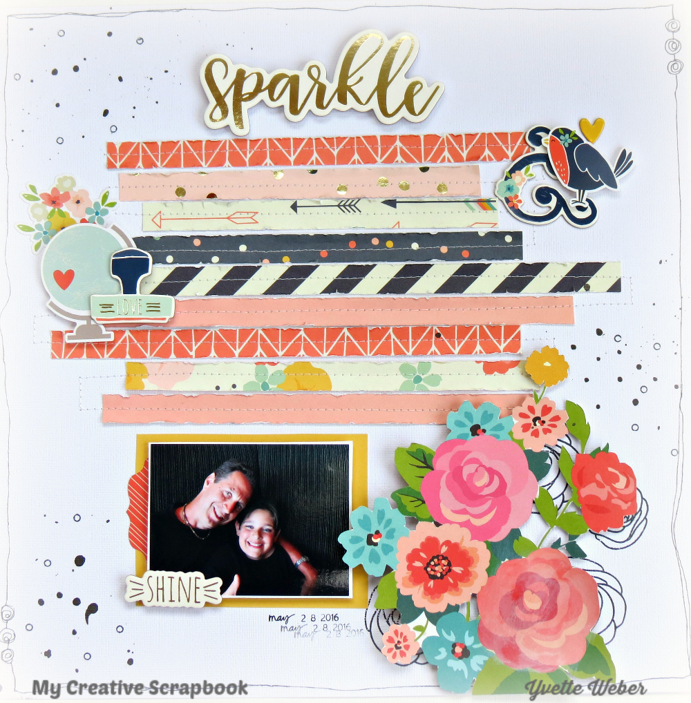 Scrapping With Yvette: My Creative Scrapbook | February Main Kit | Sparkle