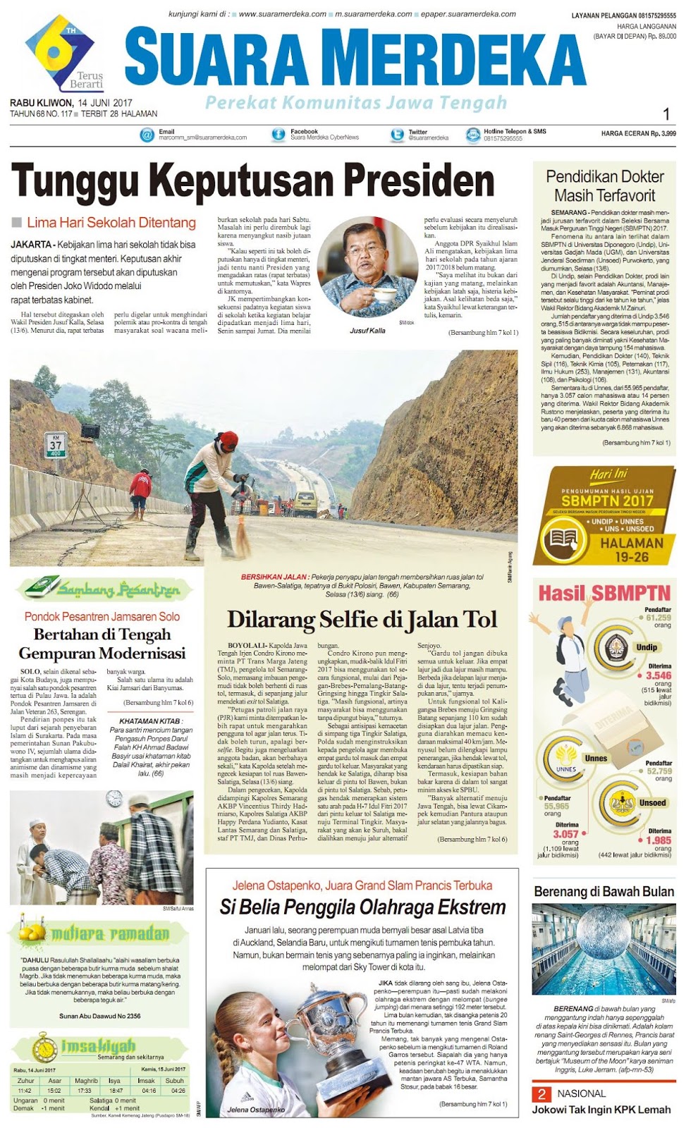 Suara Merdeka, 14 Juni 2017 - Epaper Download