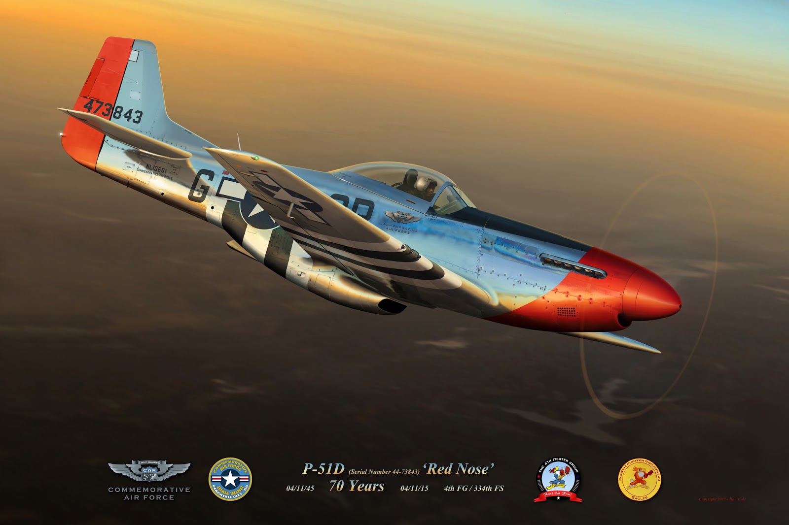 Aviation Art of Ron Cole & Cole's Aircraft: P-51 Mustang 'In All its ...