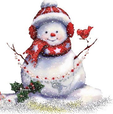 Boże Narodzenie: Animowane gify i obrazki bałwanki świąteczne