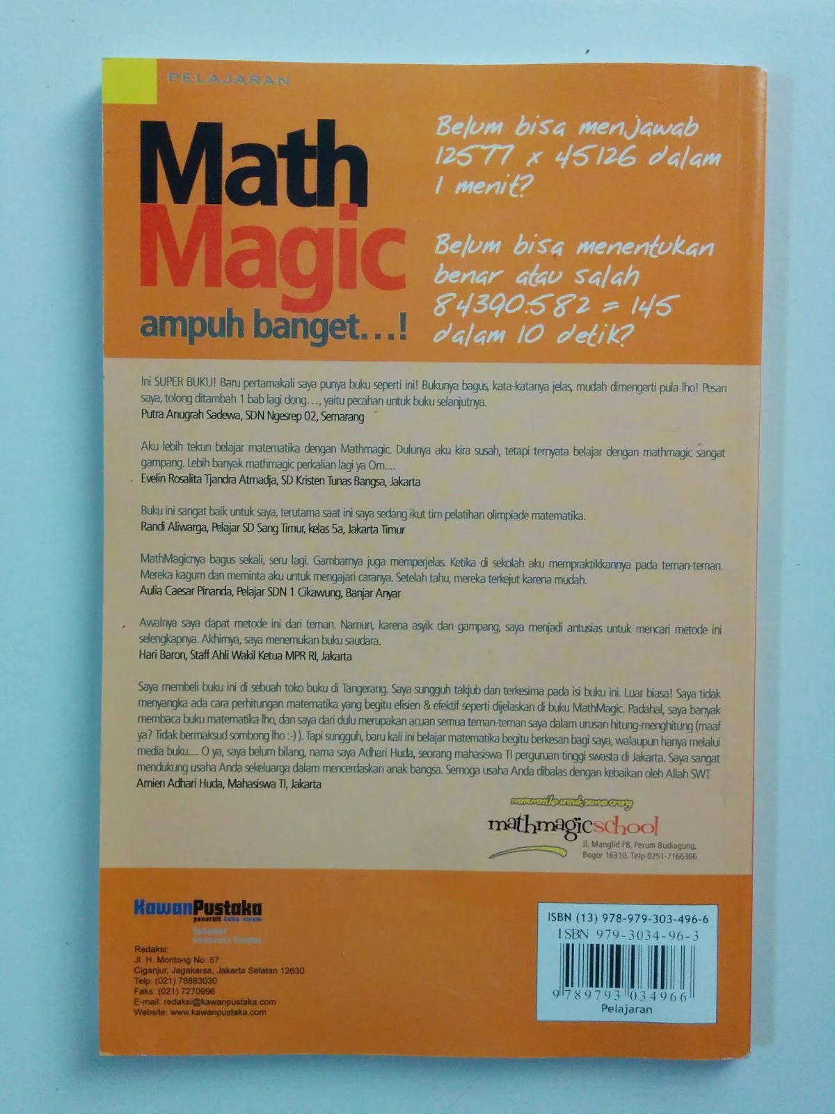 Math Magic (Suka Gak Suka Pasti Bisa) | Aksiku Toko Buku Bekas Online