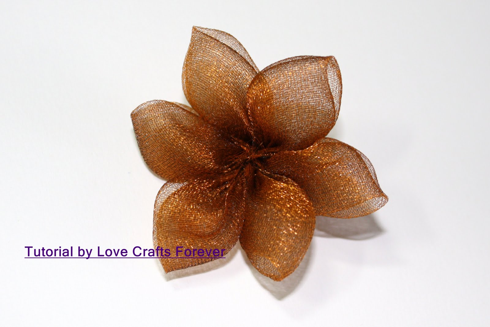 LOVE CRAFTS FOREVER: Tutorial How to make a Flower