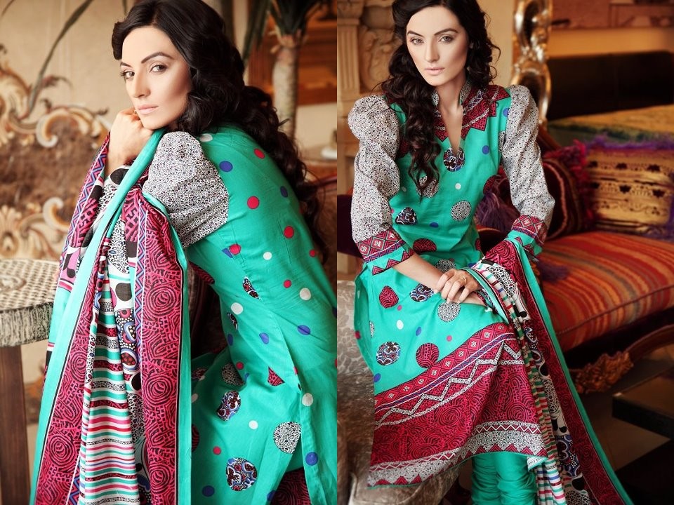 Batik Lawn Pakistani Fashion Prints Collection 2012 by Moon Textile