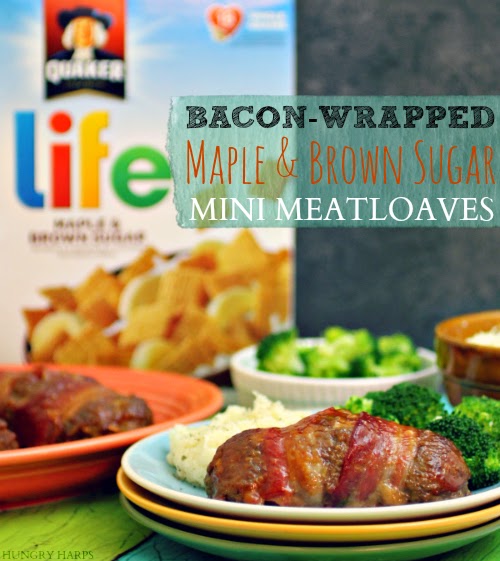 Hungry Harps: Bacon-Wrapped Maple & Brown Sugar Mini Meatloaves