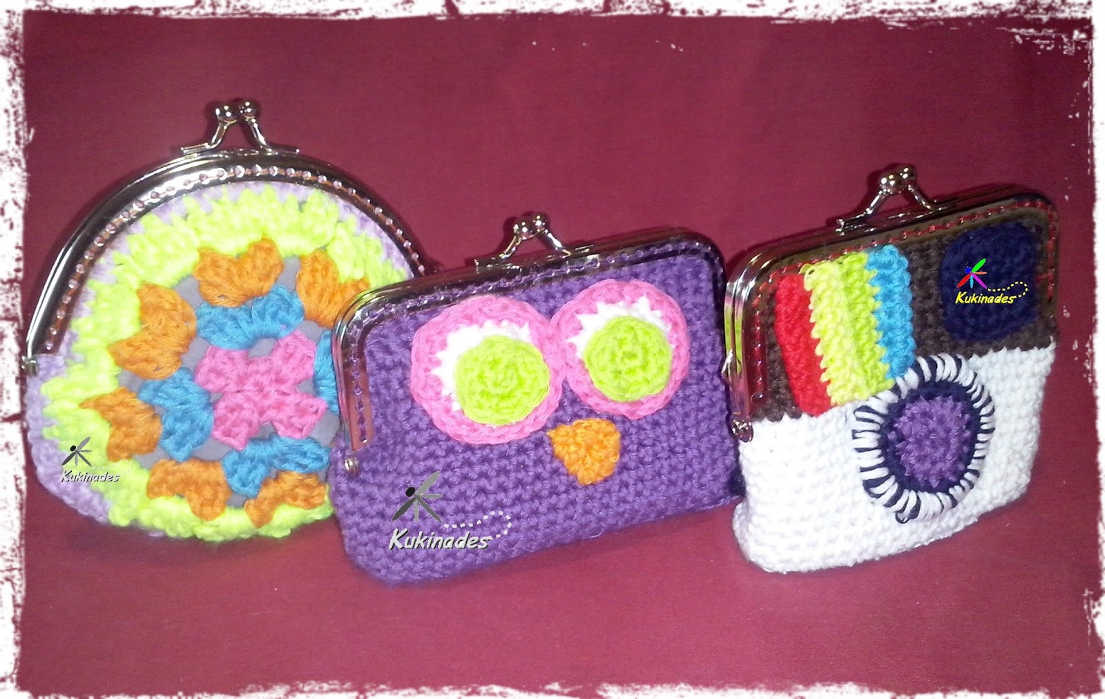 KUKINADES: Money, money, money. TUTORIAL MONEDEROS DE CROCHET.
