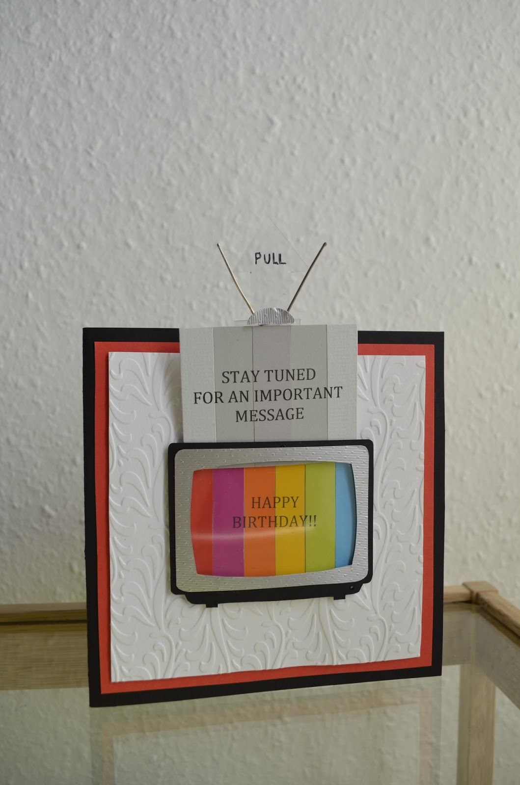 TV LED Birthday Card ~ Stuff and Spice