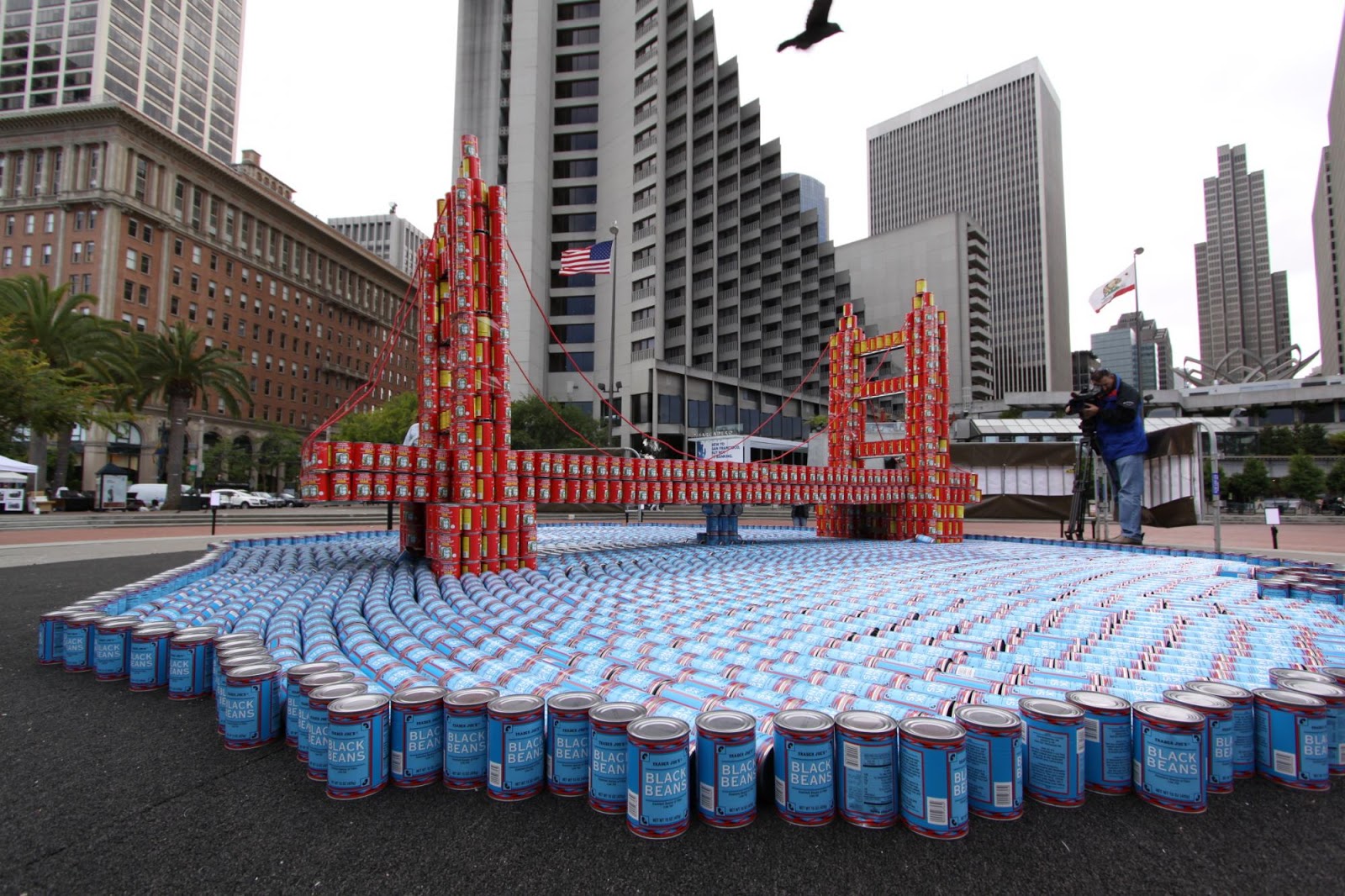 How to Recycle: Canstruction Food Cans Sculptures
