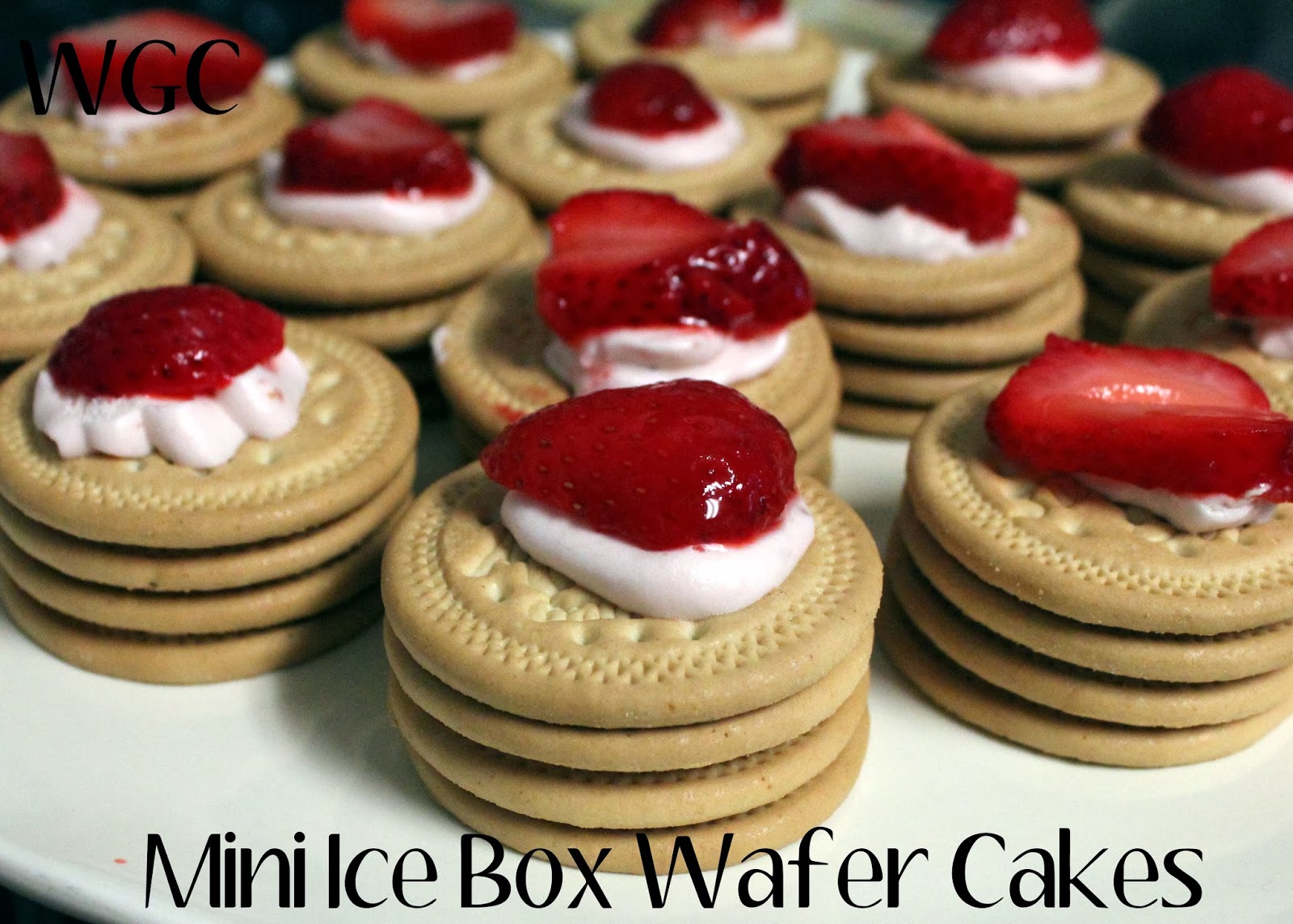 Wayward Girls' Crafts: Mini Ice Box Wafer Cakes with Strawberry Whipped ...