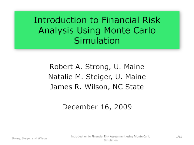 Introduction to Financial Risk Analysis - Software engineering