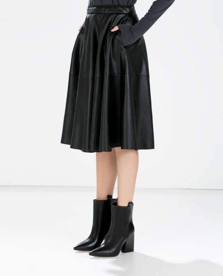 Tralaland: Fusta piele ZARA