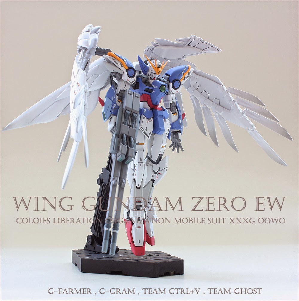 GUNDAM GUY: RG 1/144 Wing Gundam Zero Custom EW - Painted Build