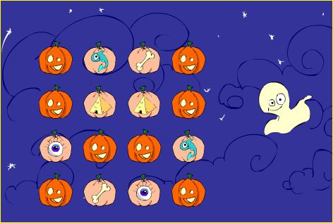 Jugando y aprendiendo juntos: Halloween, 9 juegos de memoria