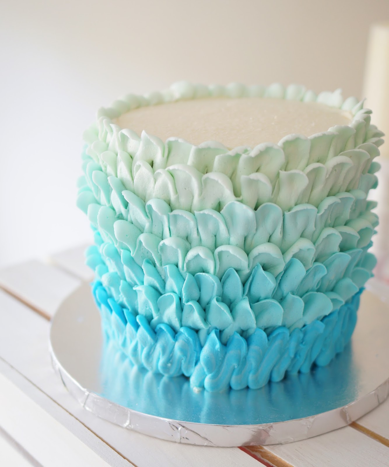 Lo, Ray, & Me: Ombre Ribbon Cake