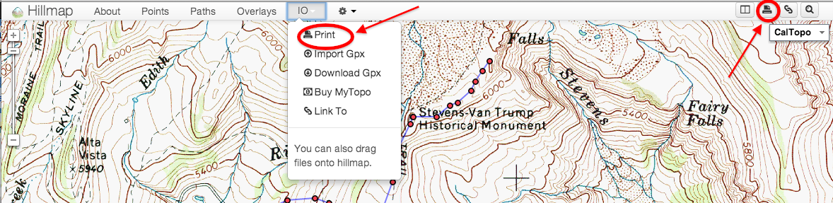 Free the Hills: Print a free topo map from high quality map layers