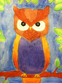 Mrs. Wille's Art Room: Oil pastel owls