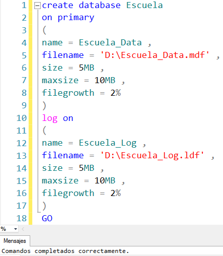 Ingeniería Systems: Estructuras de las tablas en SQL Server - 1 de 2