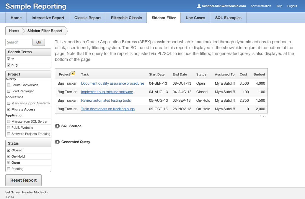 Sample access projects - ilndaro