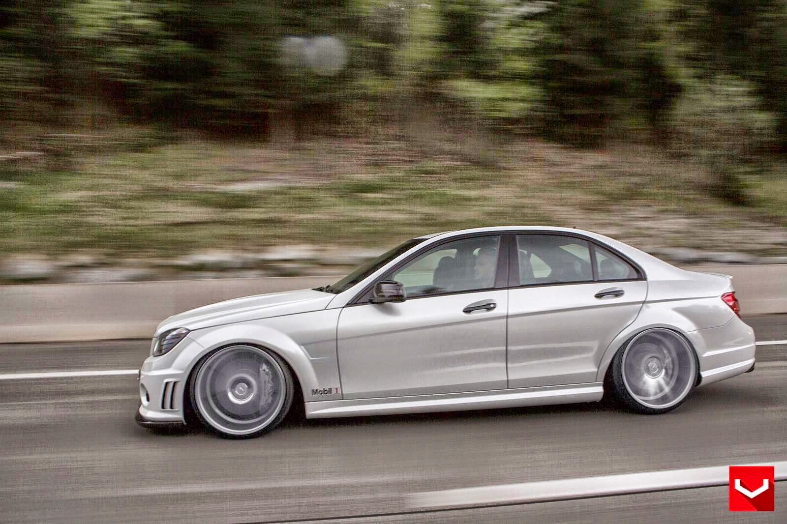 Mercedes-Benz W204 on Vossen CV7 Wheels | BENZTUNING