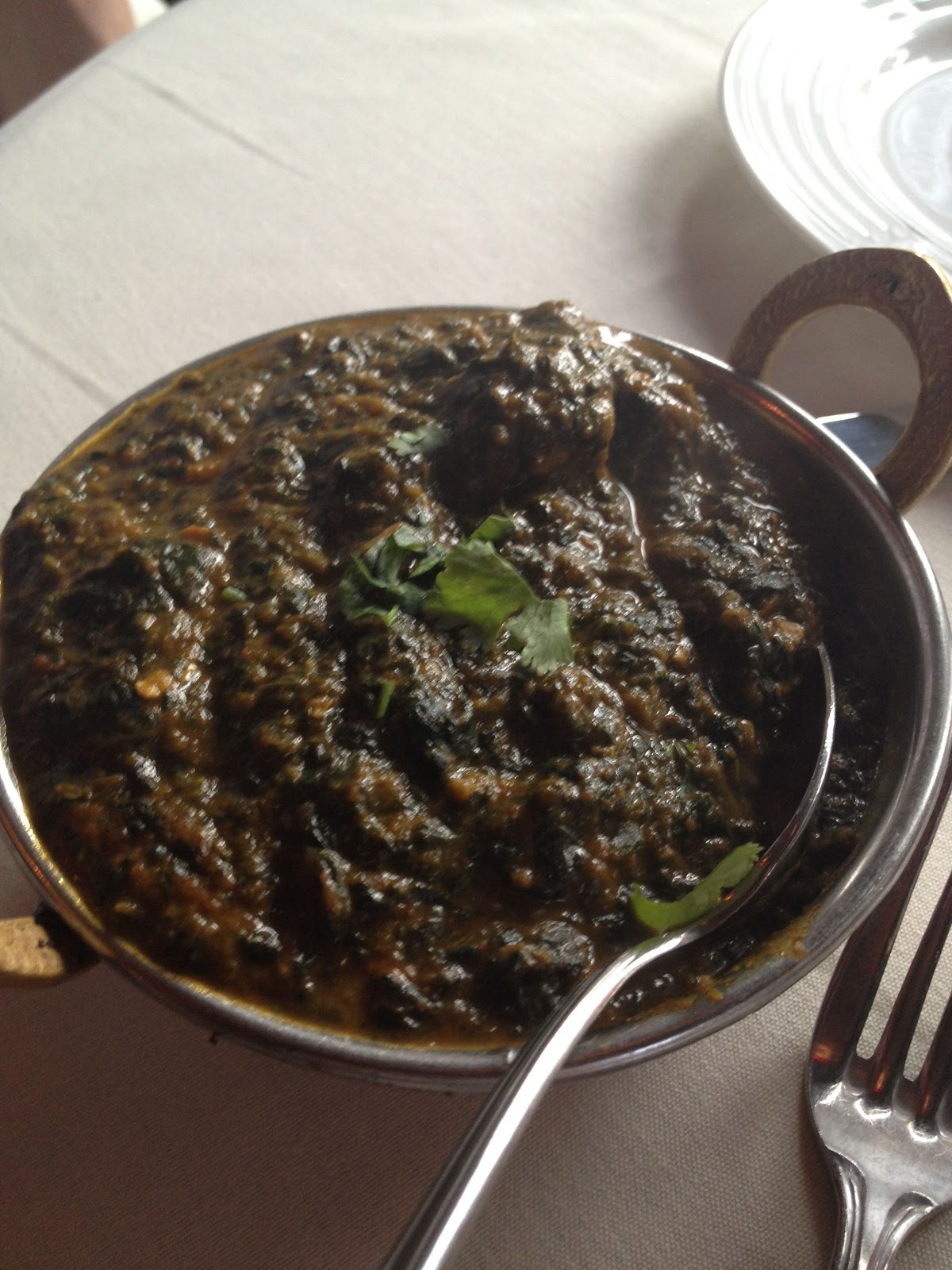 Food's on my mind.: Baluchi's, you know, the Indian place