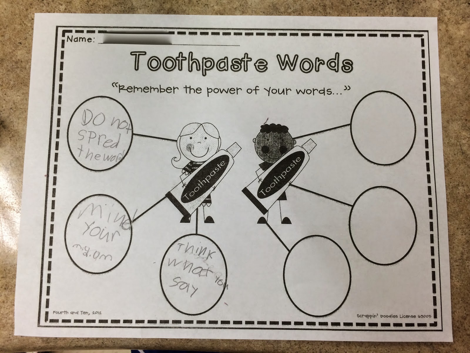 Ms. Sepp's Counselor Corner: Rumors & Toothpaste