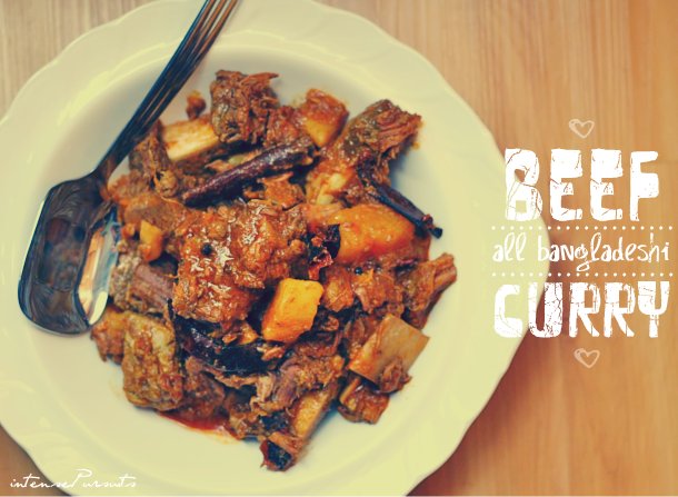 Food: all bangladeshi beef curry [very spicy]