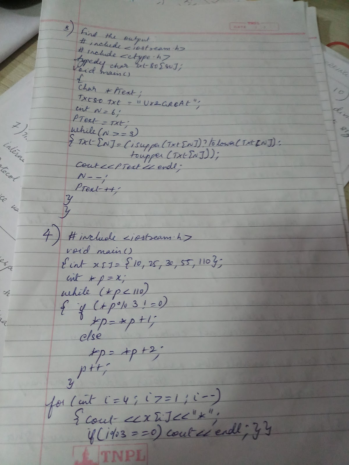 12ecps Pointers Test