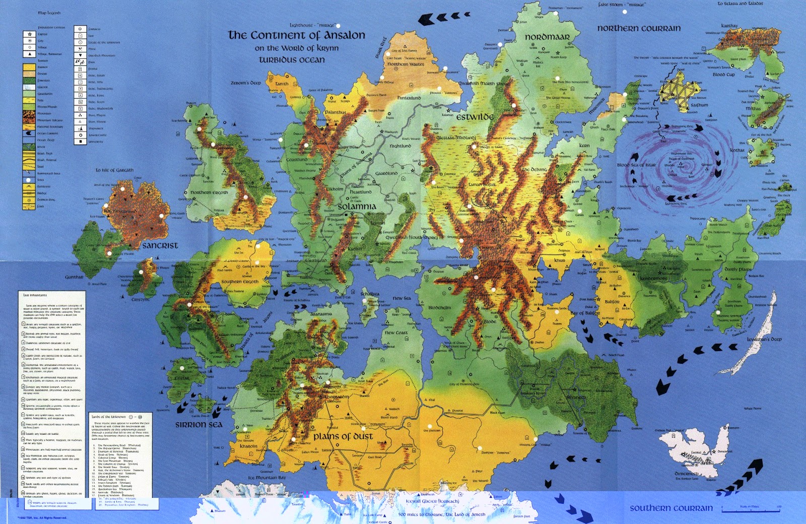 El Descanso del Escriba: Mapas de Krynn