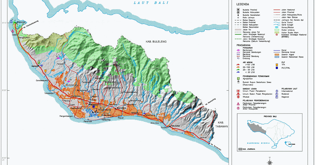 Peta Kabupaten Jembarana