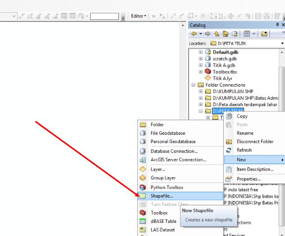 Cara Membuat Shapefile (Shp) Arcgis - Geograpik