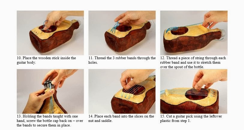 Popular DIY Crafts Blog: How to Make Plastic Bottle Guitar