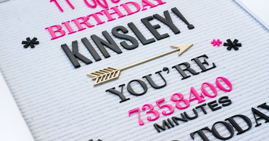 HBD Letterboard | Heidi Swapp | Midwestern Girl