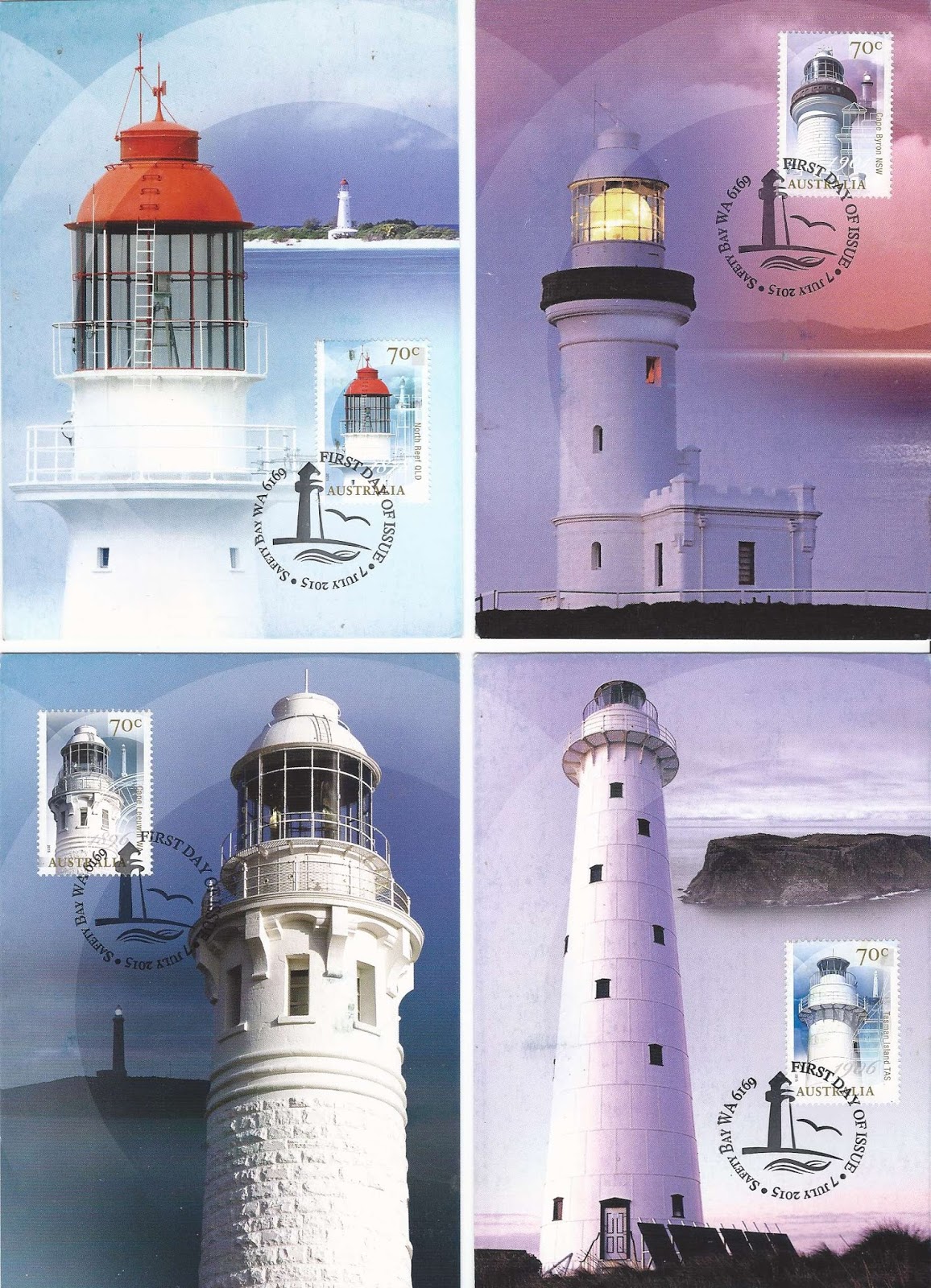 Australian lighthouses ~ A Journey of Postcards