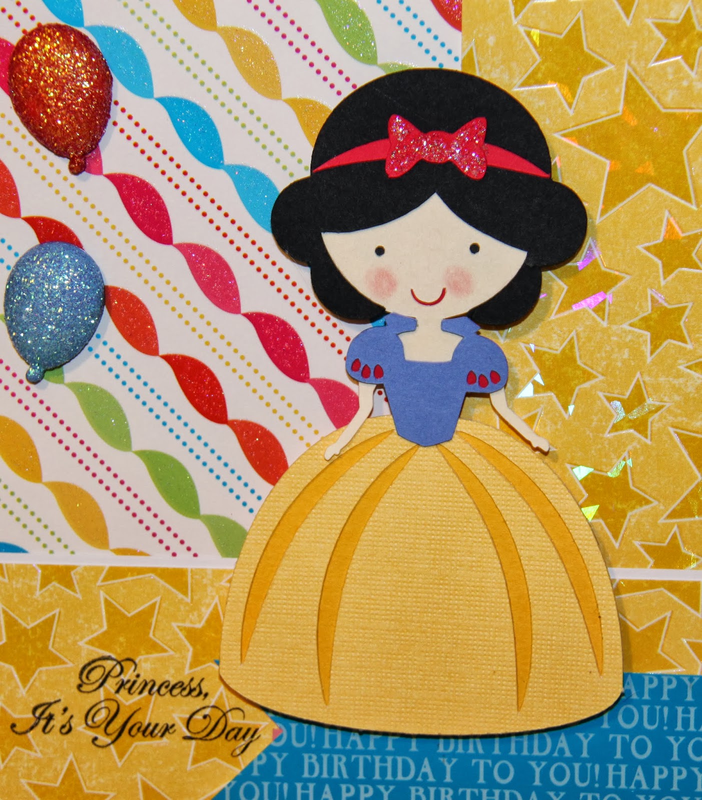 Crafty Girl 21!: SSS231 Snow White Birthday Card