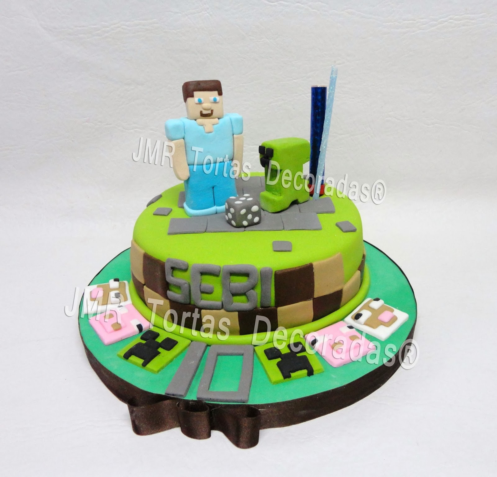 Torta Minecraft | JMR Tortas Decoradas