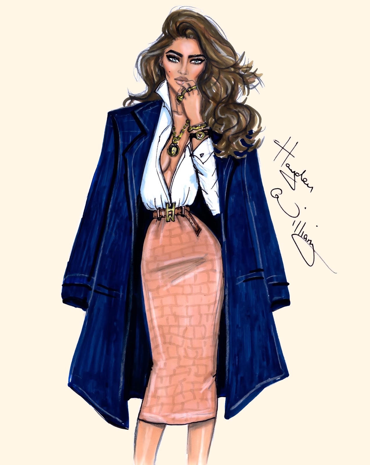 Hayden Williams Fashion Illustrations: 'True Classic' by Hayden Williams