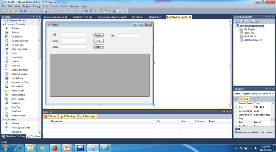 Cara membuat CRUD di VB.NET | TUTORIAL KOMPUTER
